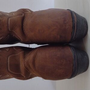 challenger | Shoes | Challenger Brown Leather Cowboy Boots Size 7 ...